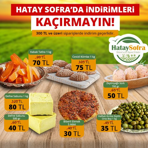 Hatay Yöresel Ürünler - Hatay Sofra